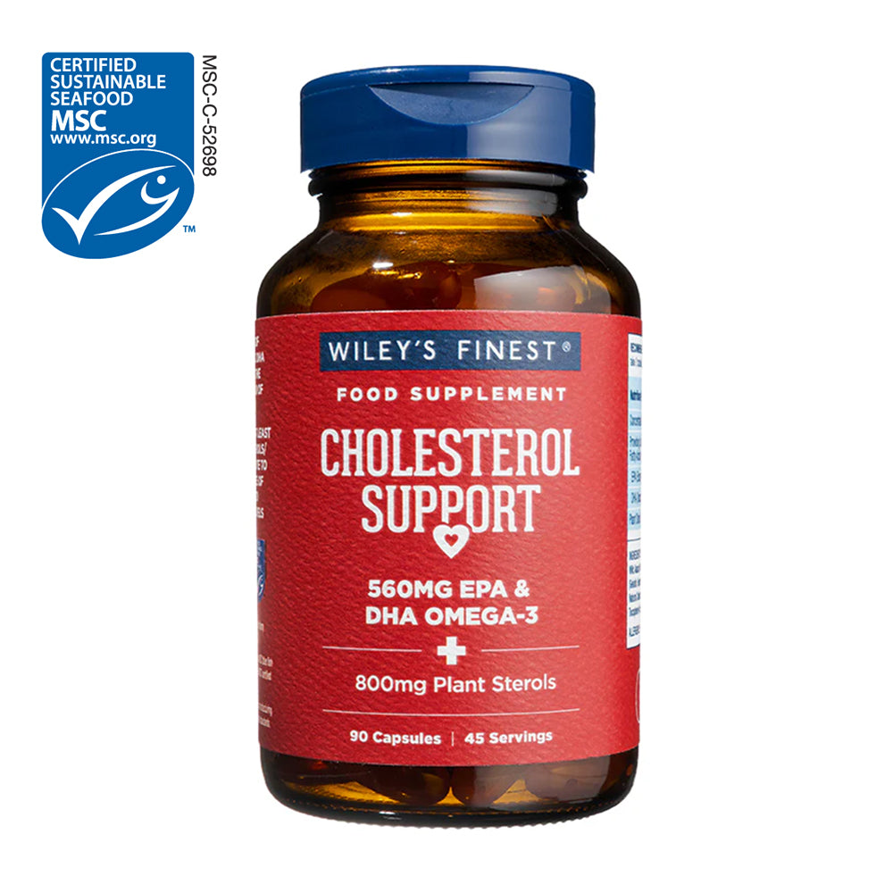 CHOLESTEROL SUPPORT Omega-3 Fish Oil Caspsules – Wileys Finest UK Ltd