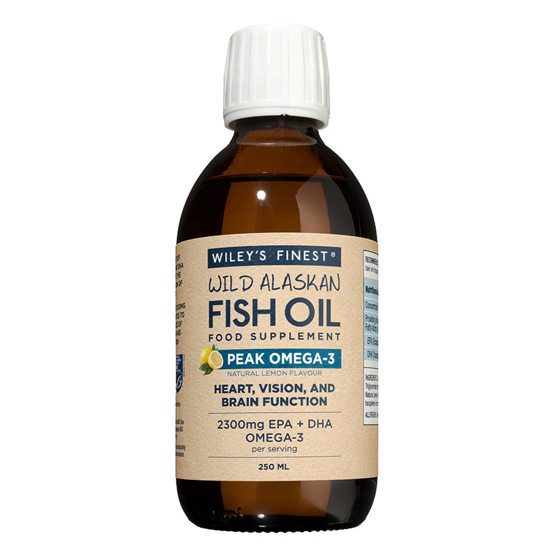 PEAK OMEGA-3 Fish Oil Liquid (Lemon) – Wileys Finest UK Ltd